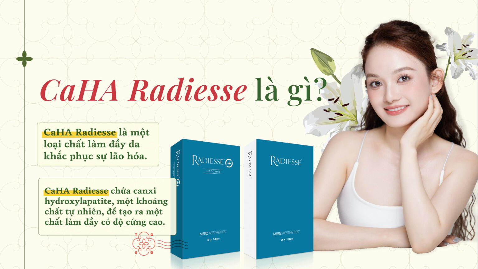Trẻ hoá da bằng CaHA Radiesse khác với filler HA như thế nào?